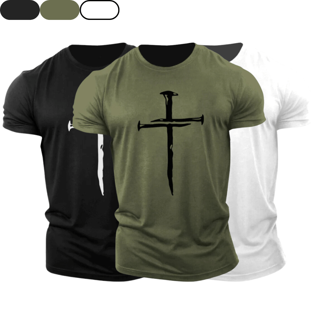 3 Pack Men's Cross Cotton Tees – Elephant Jay